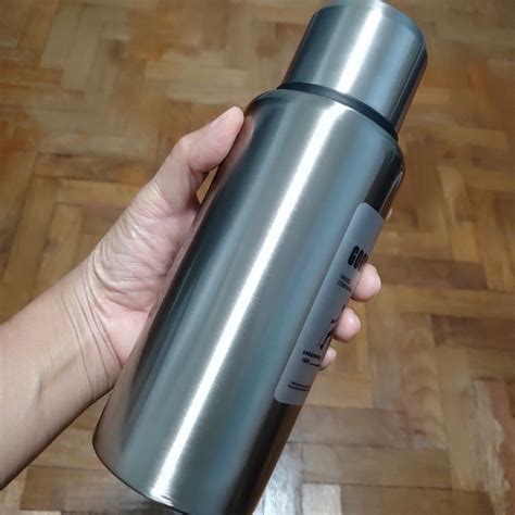 Thermos Hot Water Flask Tumbler Stainless Steel With Tea Leaves