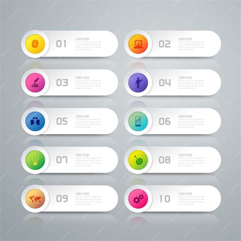 추상 인포 그래픽 옵션 템플릿 프리미엄 벡터