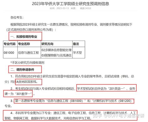 2023电子信息通信研究生调剂指南 知乎