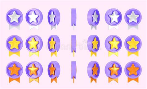 3d Golden Star Rotate Animation Animated Game Sprite Ui Rate Sequence Frame Gui Design