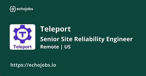 Teleport Is Hiring Senior Site Reliability Engineer Us Remote