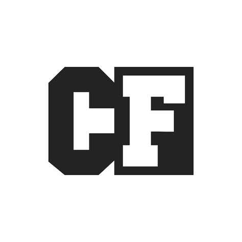 Premium Vector Initial Letter Cf Logo Design Template Cf Logo