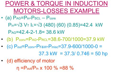 Induction Motor Rotor Circuit Model And Energy Conservation Ppt