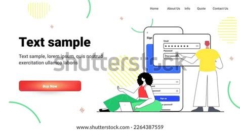 People Login Social Media Apps Mobile Stock Vector Royalty Free 2264387559 Shutterstock