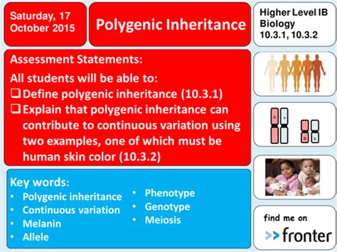 Polygenic Inheritance Teaching Resources
