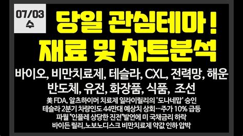 당일 관심테마 비만치료제전력망테슬라cxl해운원유 블루엠텍대봉엘에스삼천당제약펩트론인벤티지랩솔루스대원전선제룡산업한국석유에코프로한국가스공사엑시콘