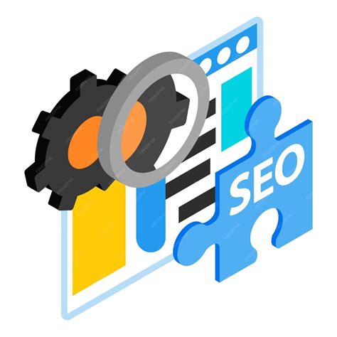 premium vector seo optimization icon isometric illustration of seo