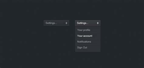 Dark Select Box Dropdown Psd Pafpic