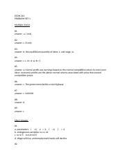 ECON 212 PS1 ANSWERS Docx ECON 212 PROBLEM SET 1 Multiple Choice 1 Answer A I Only 2