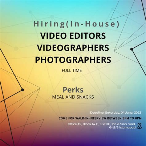 Shifa Khan On Linkedin Job Jobs Internship Jobopportunities Islamabad Videoeditor