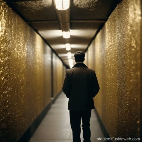 Future Of Men Mining Gold Underground Stable Diffusion Online