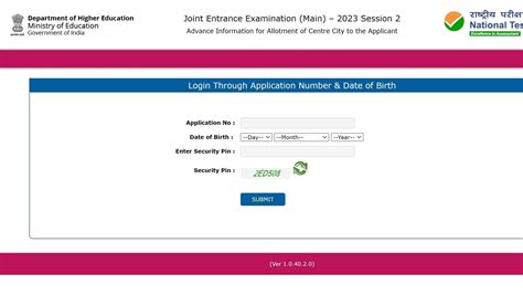 Jee Session 2 2023 Application Form Printable Forms Free Online