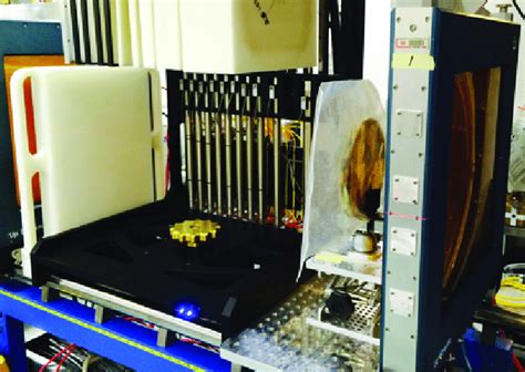 Heat Melt Compactor Sample Circular Disk In Plastic Bag On Beam Line