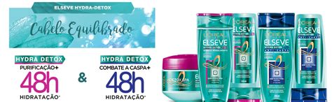 Shampoo Loréal Paris Elseve Hydra Detox Anti Caspa 400ml Br