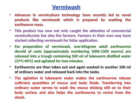 Vermicomposting Preparation And Its Importance Pptx