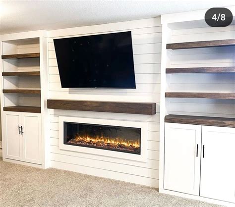 Modern Entertainment Center With Fireplace Fireplace Ideas With