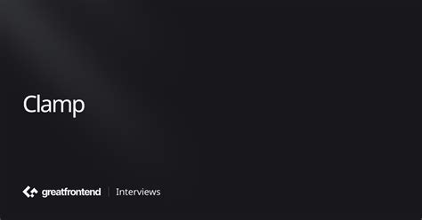 Clamp Javascript Interview Questions With Solutions