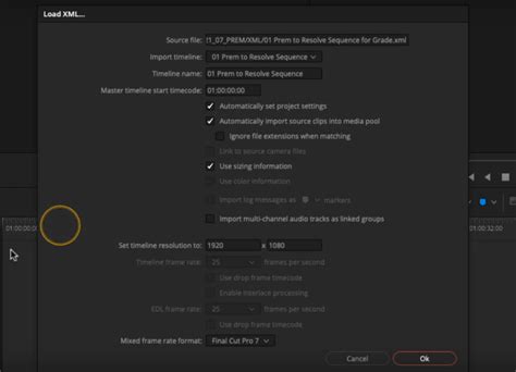 Move Premiere Pro Timeline To Davinci Resolve Xml Workflow