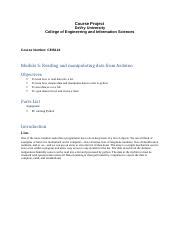 CEIS110 SA Guide Module 5 1 Docx Course Project DeVry University College Of Engineering And