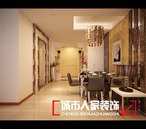 灏景尊城129平米三居室现代风格餐厅装修效果图装信通网效果图