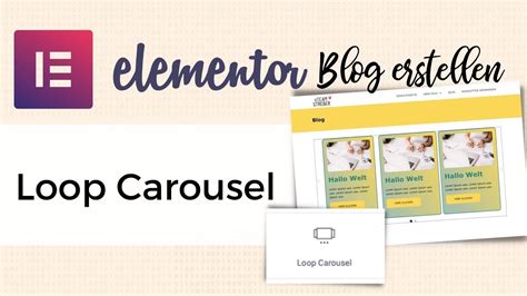Blog Design Mit Elementor Loop Carousel Widget Youtube