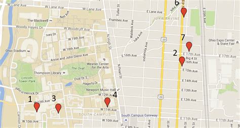 Campus Area Crime Map Jan 26 Feb 1 The Lantern