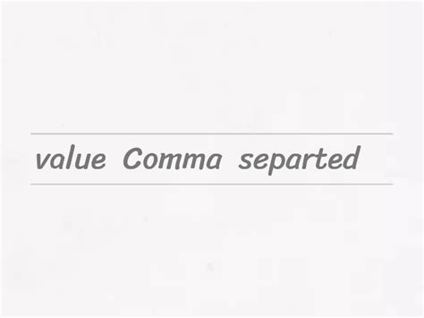 What Is The Full Form Of Csv File Unjumble