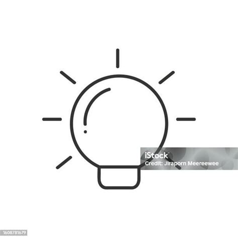 전구는 아이디어와 창조적 인 사고 처리에 대한 분석적 사고로 가득합니다 전구 아이콘 벡터입니다 아이디어 기호 그림 0명에 대한 스톡 벡터 아트 및 기타 이미지 Istock