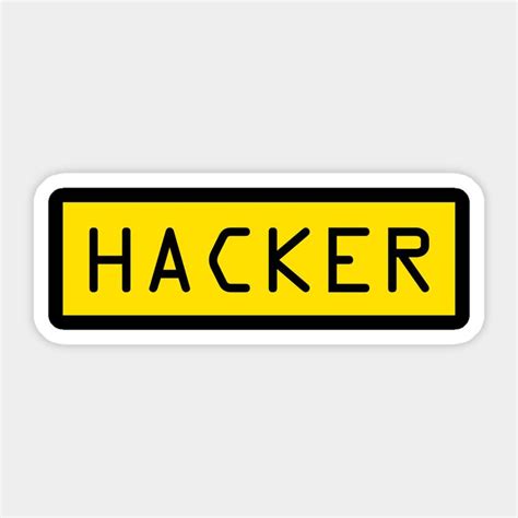Hacker Sticker Hacker Funny Stickers Custom Stickers