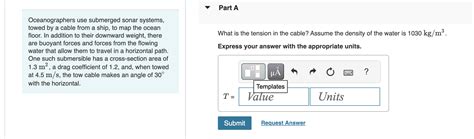 Solved Part Aoceanographers Use Submerged Sonar