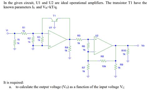 operational amplifier resistors connected to op amps electrical