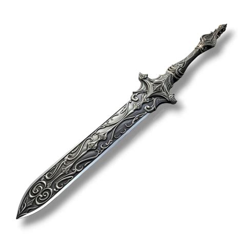 Premium Ai Image A Dagger That Is Sitting On Top Of A White