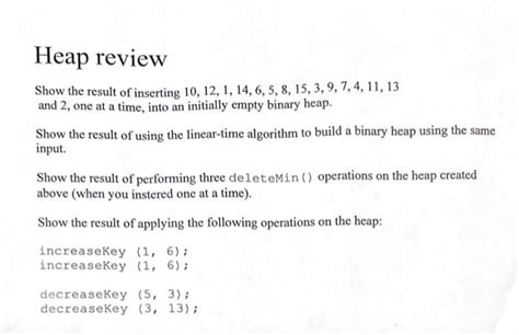 Solved Show The Result Of Inserting
