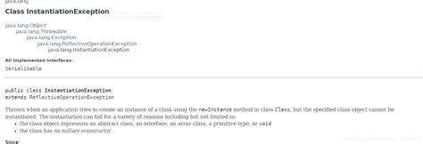 Java异常：javalanginstantiationexception最全的解决方法 Csdn博客