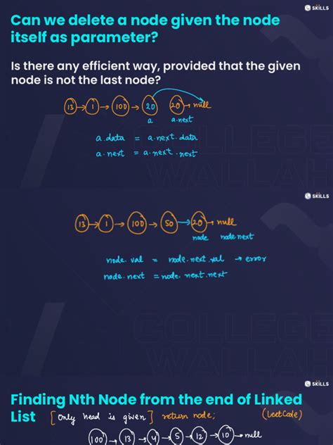 Enull Can We Delete A Node Given The Node Itself As Parameter Pdf Computer Data