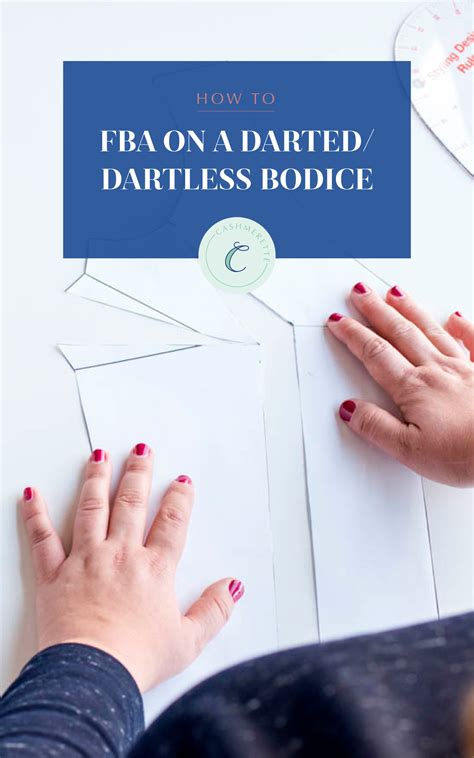 How To Do A Full Bust Adjustment Fba On A Darted Or Dartless Bodice