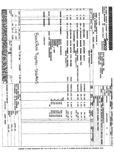 Sysco 649334266 Pdf