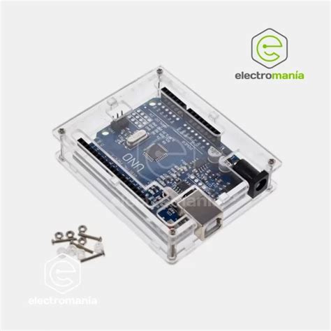 Case de acrílico para Arduino UNO R Electromanía Perú
