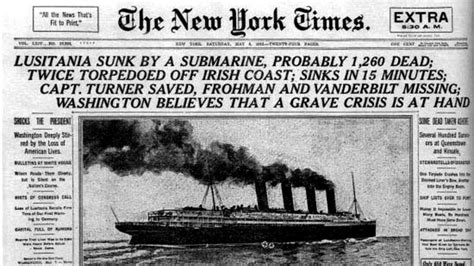 Remembering The Rms Lusitania Tragically Lost 7th May 1915