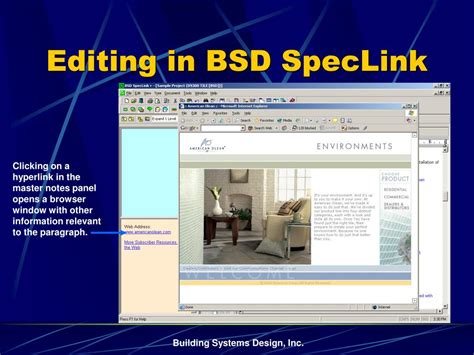 PPT Editing In BSD SpecLink PowerPoint Presentation Free Download ID