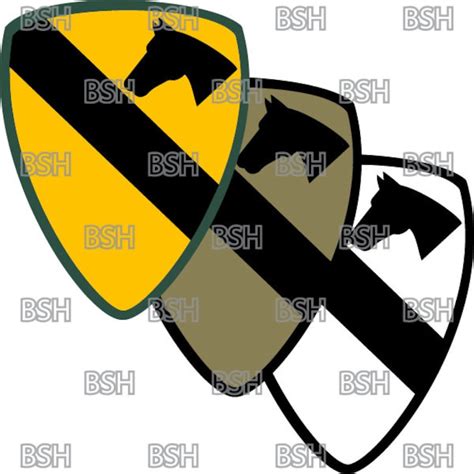 1st Cavalry Division Patch Vector Image Files Ai Pdf And Svg