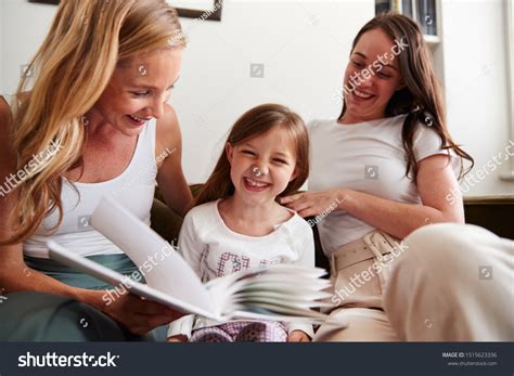 Same Sex Female Couple Reading Book Stock Photo Shutterstock