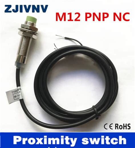 M DC V Wires PNP NC Normally Close Proximity Inductive Sensor Proximity Switch Non Flush