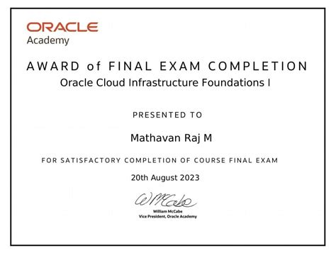 Mathavan Rajm On Linkedin Oracleacademy Cloudcomputing