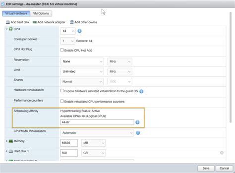 installing a data processor in vmware cluster