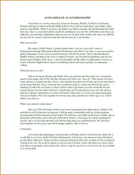 How To Write A Autobiography Autobiography Template Autobiography Writing