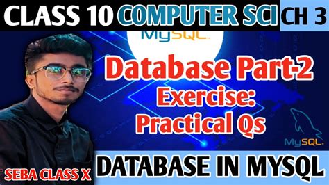 Database Part 2 Mysql Exercise Question Practical Exam Practice