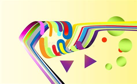 Modern Abstract Background Composition Made Of Various Rounded Shapes In Color Vector