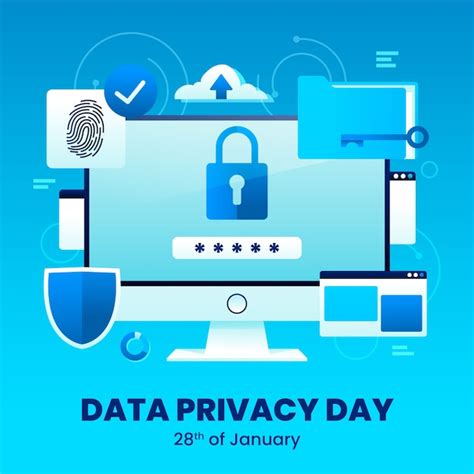 Premium Vector Gradient Illustration For Data Privacy Day