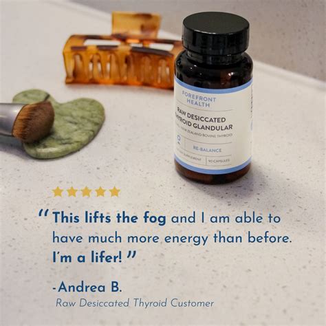 Raw Desiccated Thyroid 130 Mg Capsules Forefront Health